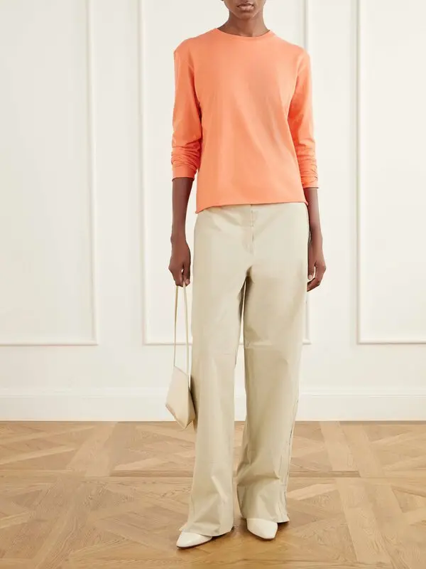 Auralee Cotton And Cashmere-blend T-shirt
