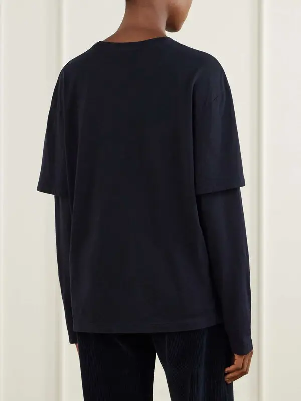 AGOLDE Lois Layered Organic Cotton-jersey T-shirt