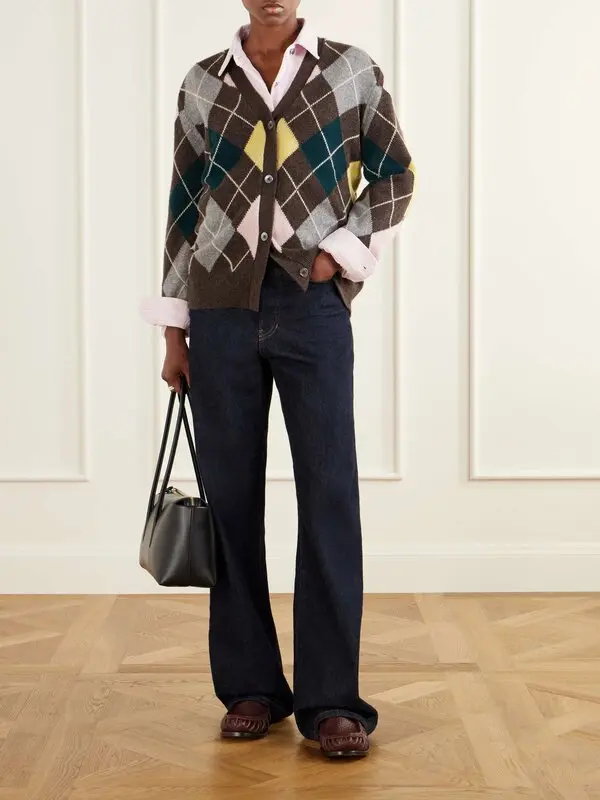 &daughter Ava Argyle Wool Cardigan