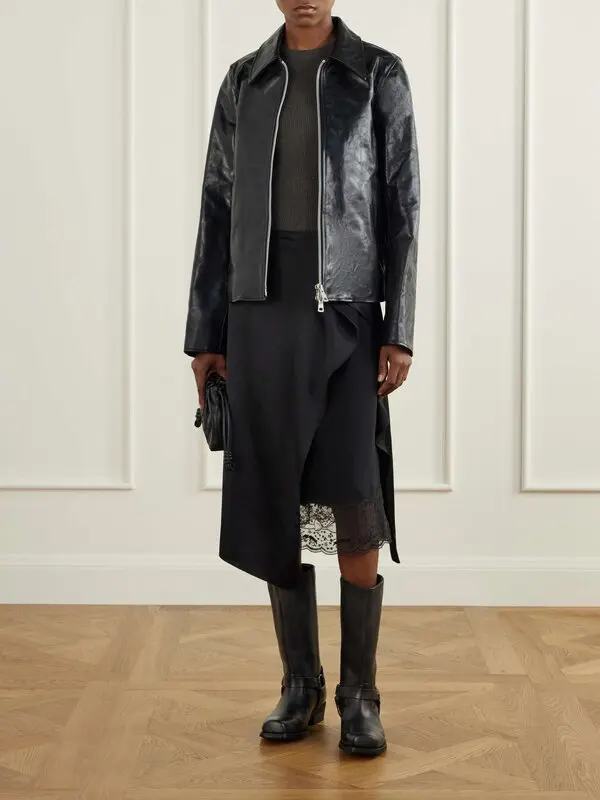 GOLDEN GOOSE Distressed Leather Knee Boots