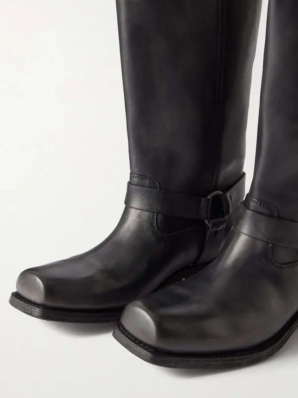 GOLDEN GOOSE Distressed Leather Knee Boots