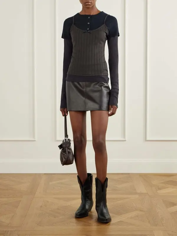 GOLDEN GOOSE Wish Star Embroidered Leather Ankle Boots
