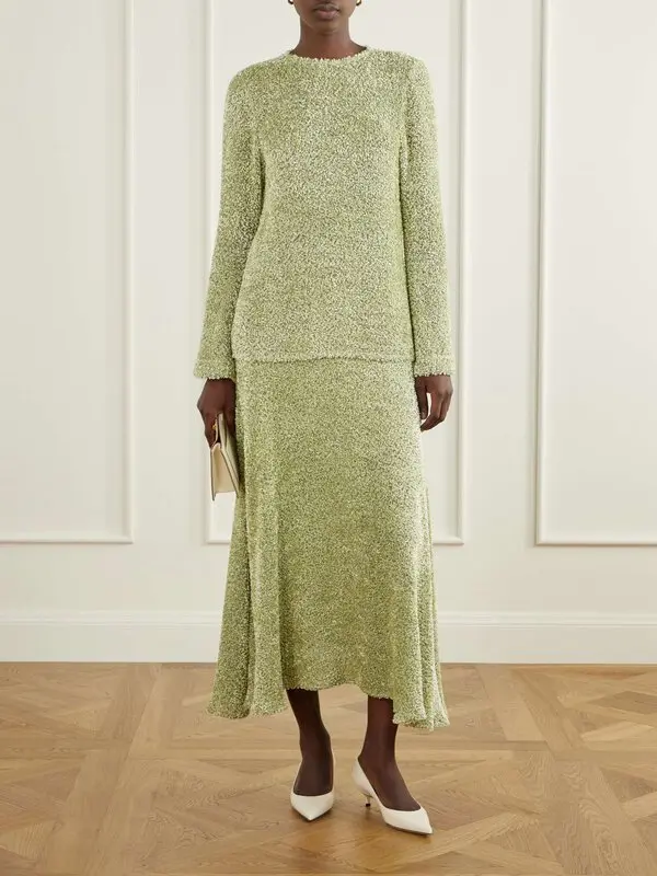 LIBEROWE Elora Cut-out Lurex Chenille Blouse