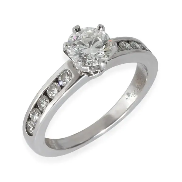 Tiffany & Co. 0.7 Ct Round Brilliant Diamond Engagement Ring