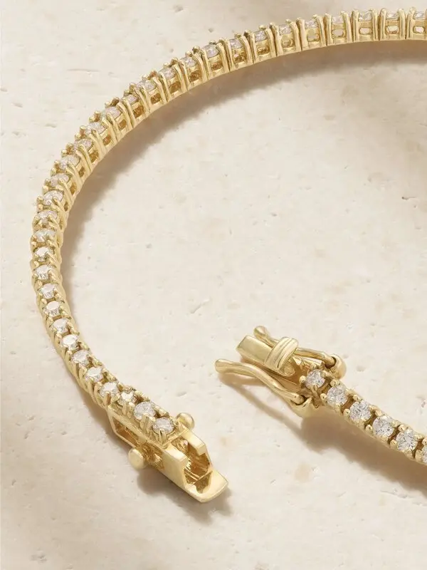 JENNIFER MEYER 18-karat Gold, Diamond And Tennis Bracelet