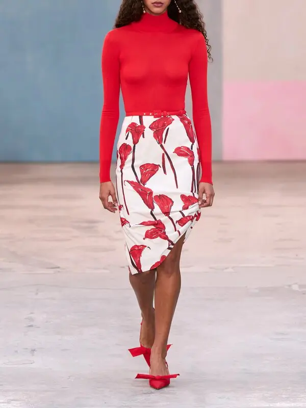 Carolina Herrera Wool And Silk-blend Turtleneck Sweater