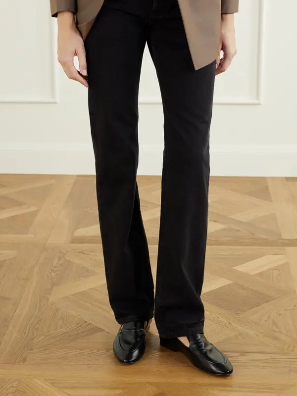 Saint Laurent Alain Cassandre-embellished Leather Loafers