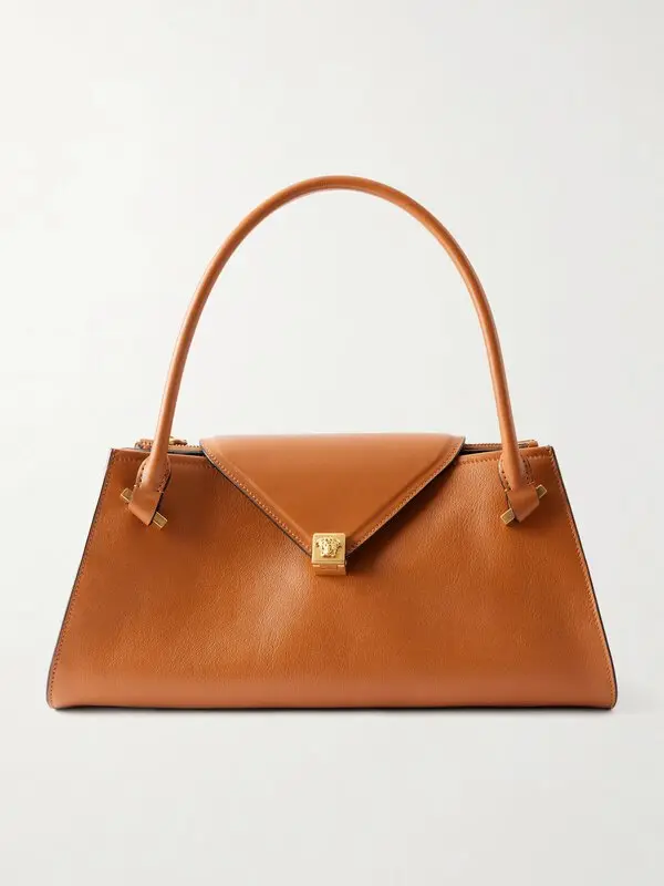 Versace Medium Calf Leather Shoulder Bag - Brown