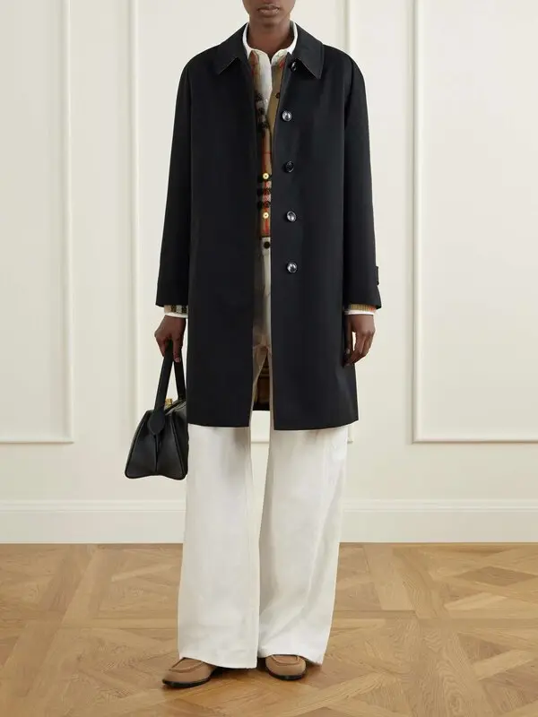 Burberry Cotton Gabardine Trench Coat