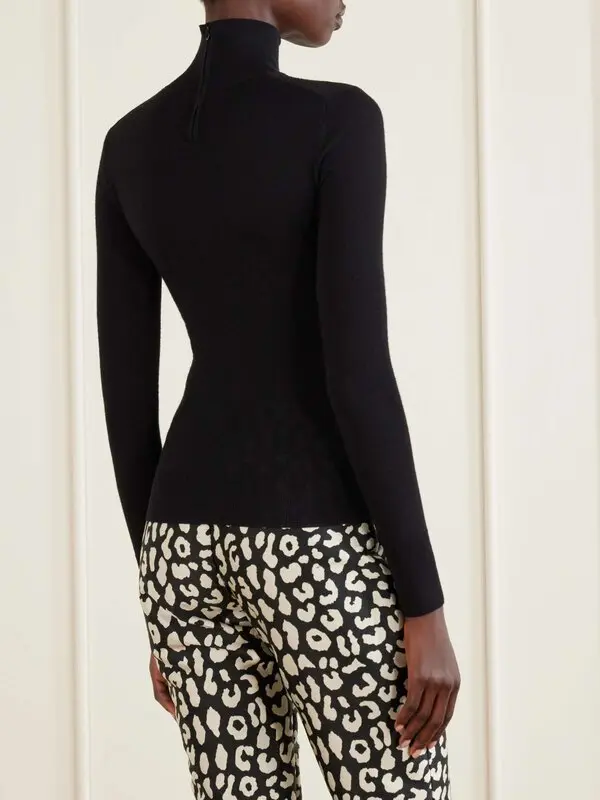 Carolina Herrera Wool And Silk-blend Turtleneck Sweater