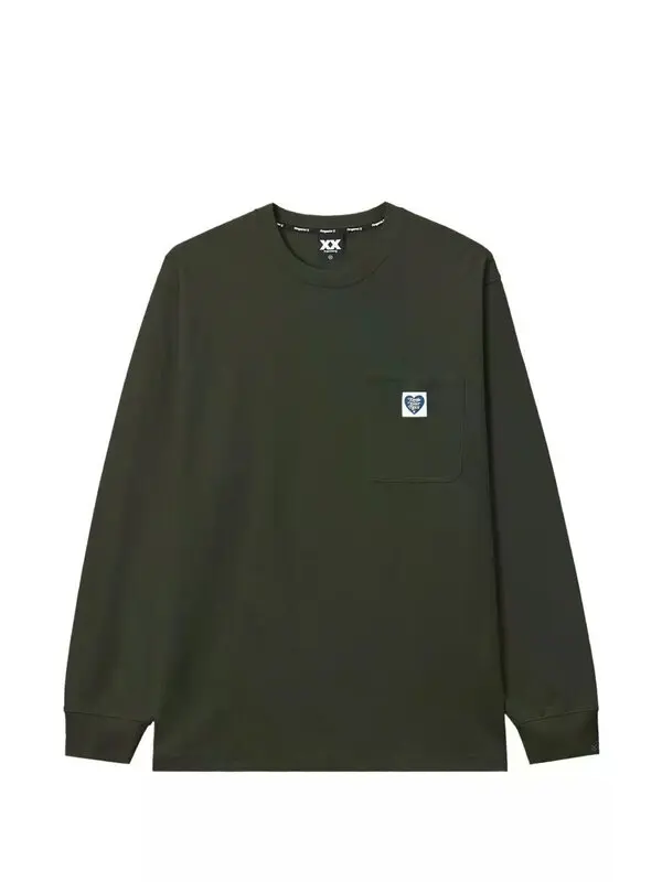 FINGERCROXX Logo-patch Chest-pocket T-shirt