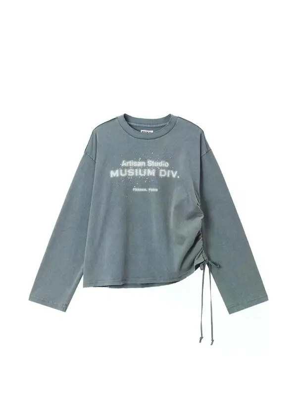 MUSIUM DIV. Logo-print Ruched T-shirt