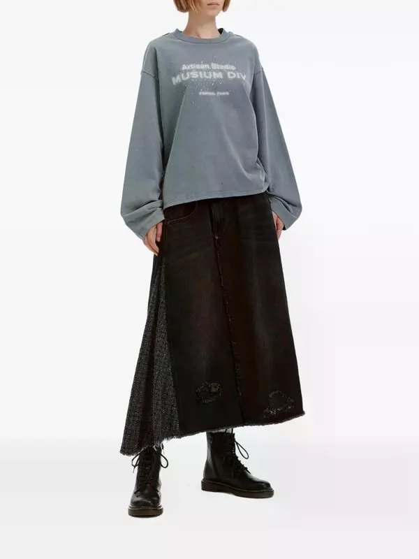 MUSIUM DIV. Logo-print Ruched T-shirt