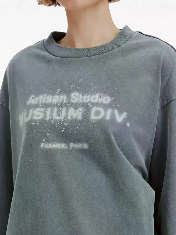 MUSIUM DIV. Logo-print Ruched T-shirt