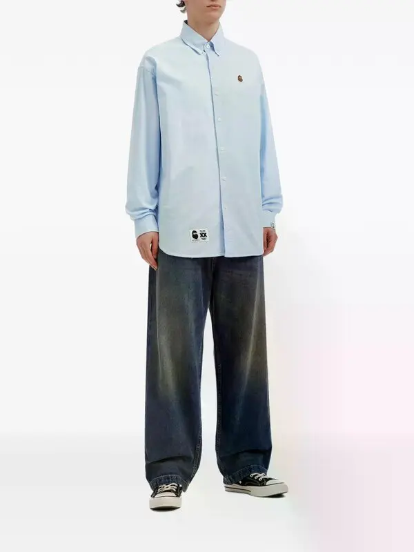 FINGERCROXX Logo-patch Button-down Shirt