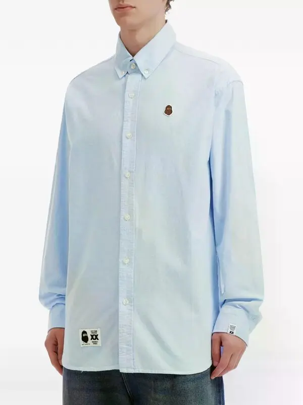 FINGERCROXX Logo-patch Button-down Shirt