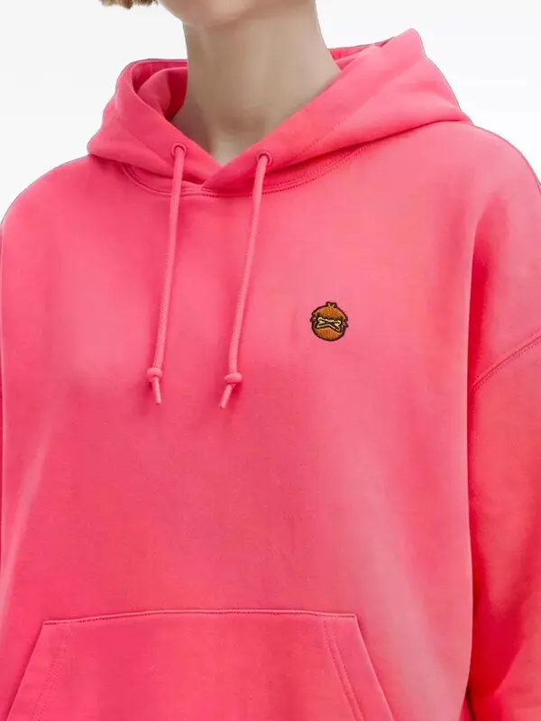 FINGERCROXX Graphic Print Drawstring Hoodie - Pink
