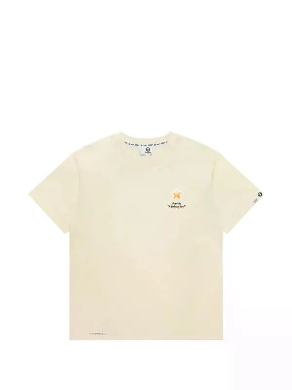 AAPE BY *A BATHING APE Aape Star Moonface Graphic-print T-shirt - White