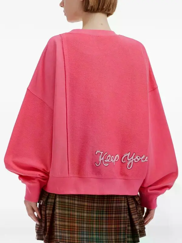 FINGERCROXX Patchwork Logo-patch Sweatshirt