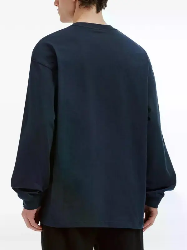 FINGERCROXX Logo-embroidered Long-sleeved T-shirt