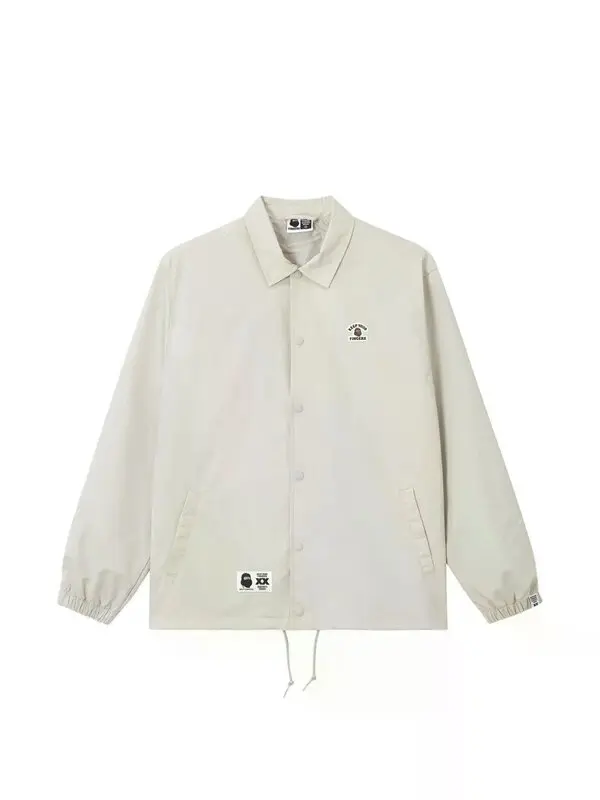 FINGERCROXX Logo-patch Shirt Jacket - White