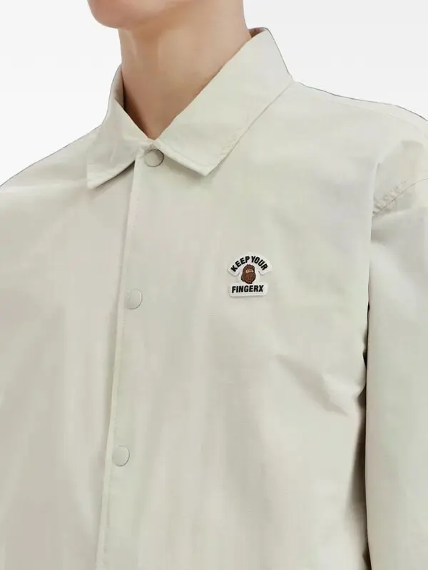 FINGERCROXX Logo-patch Shirt Jacket