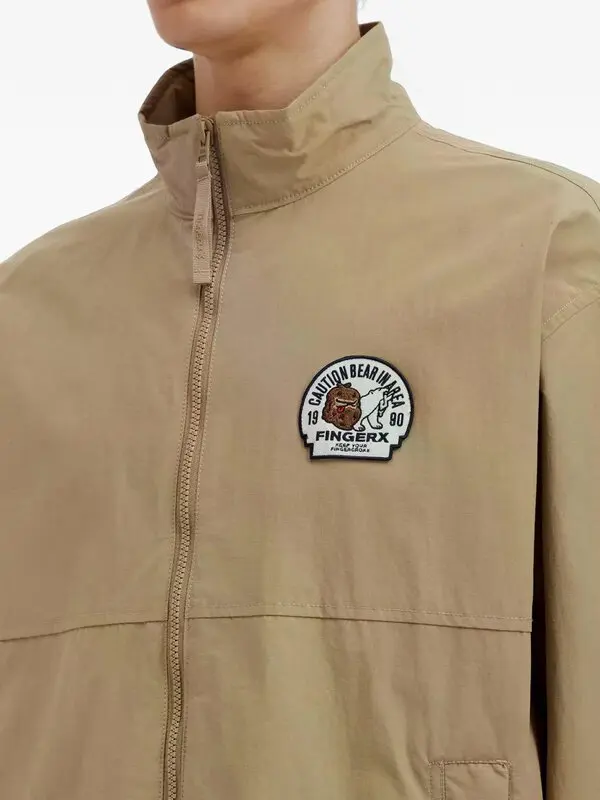 FINGERCROXX Logo-patch Zip-up Jacket