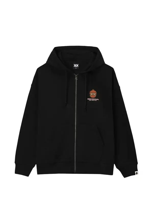 FINGERCROXX Graphic Print Zip-up Hoodie
