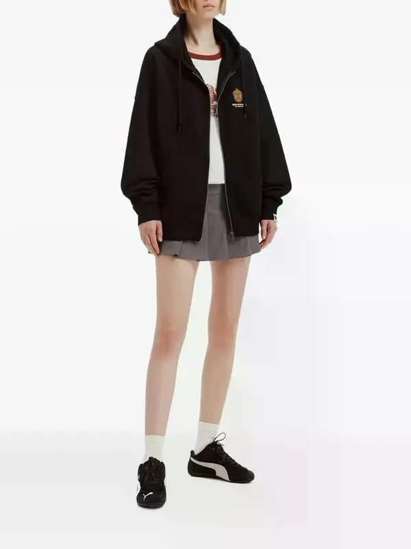 FINGERCROXX Graphic Print Zip-up Hoodie