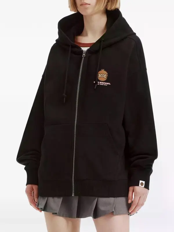 FINGERCROXX Graphic Print Zip-up Hoodie