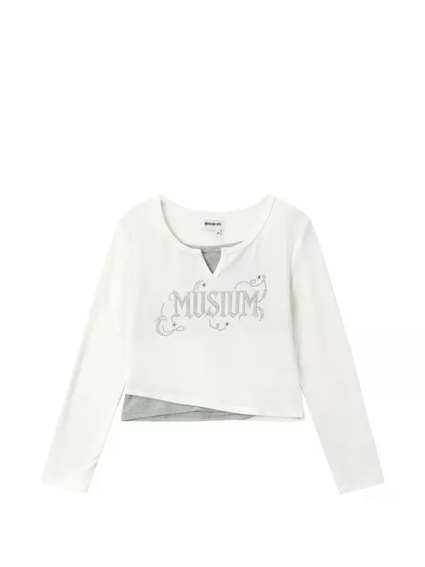 MUSIUM DIV. Logo-print Layered-effect T-shirt