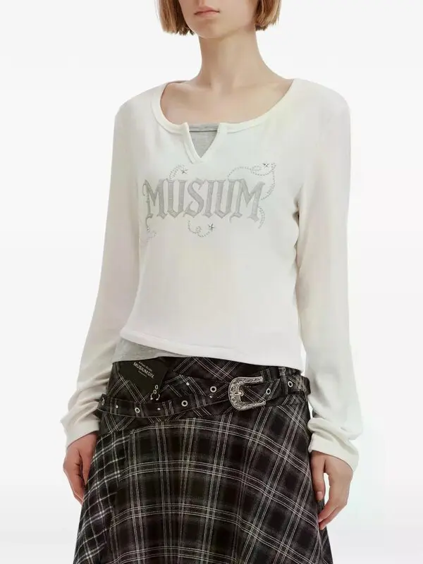MUSIUM DIV. Logo-print Layered-effect T-shirt