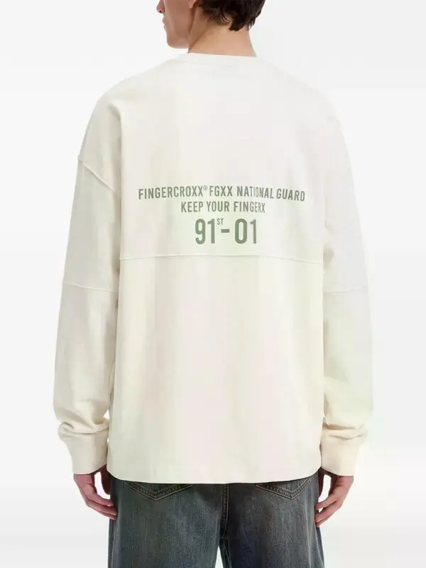 FINGERCROXX Logo-print Long-sleeve Sweatshirt