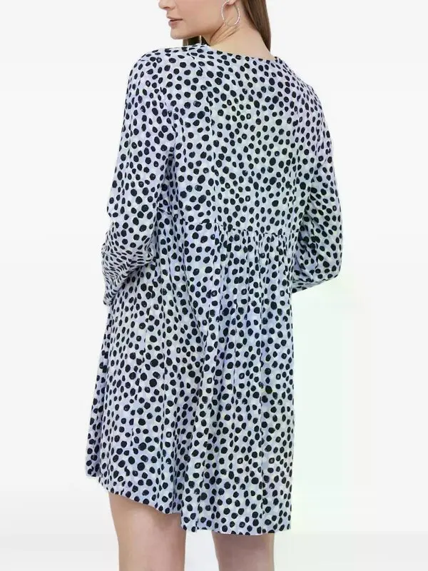 BENETTON Polka Dot Dress - Purple