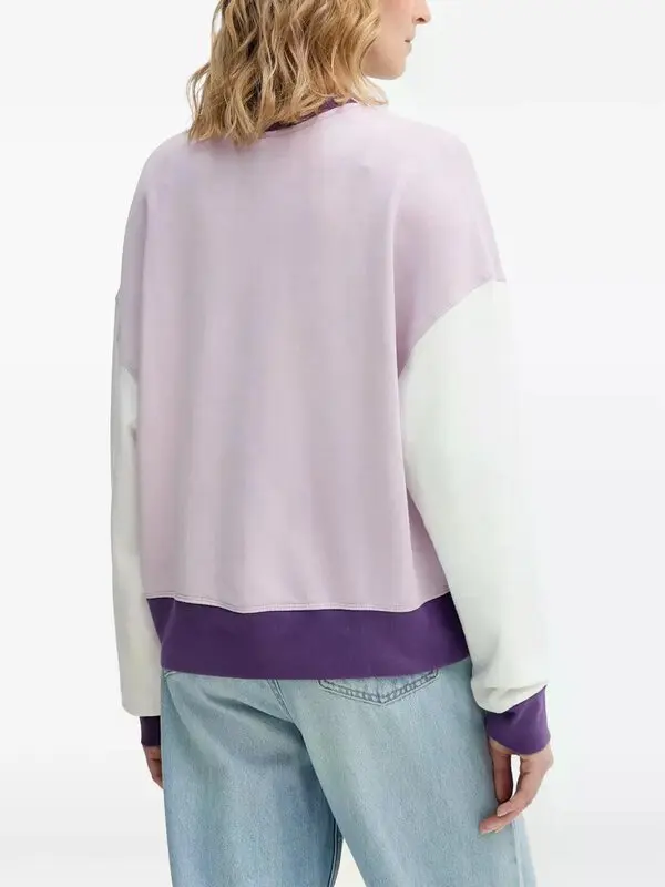 BENETTON Color-block Crewneck Sweatshirt