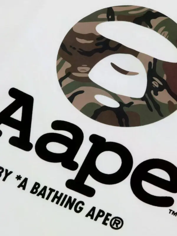 AAPE BY *A BATHING APE Camo-print Logo-print T-shirt