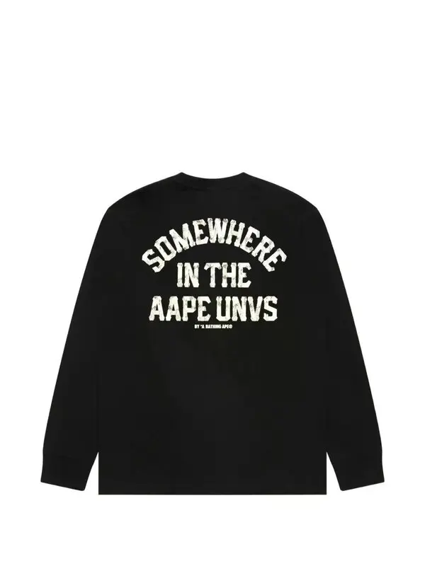 AAPE BY *A BATHING APE Aapeunvs Long-sleeved T-shirt - Black