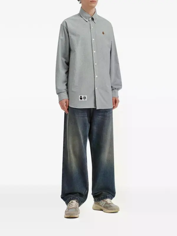 FINGERCROXX Logo-patch Button-down Shirt