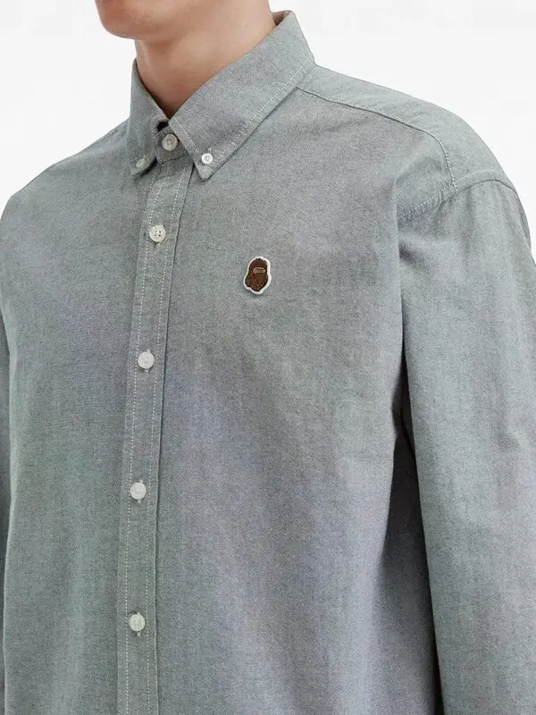 FINGERCROXX Logo-patch Button-down Shirt
