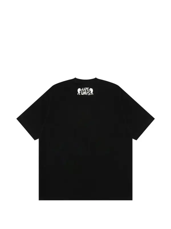 AAPE BY *A BATHING APE Aapeunvs Moonface Graphic-print T-shirt - Black
