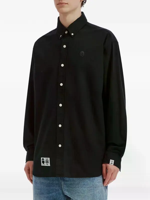 FINGERCROXX Logo-patch Button-down Shirt