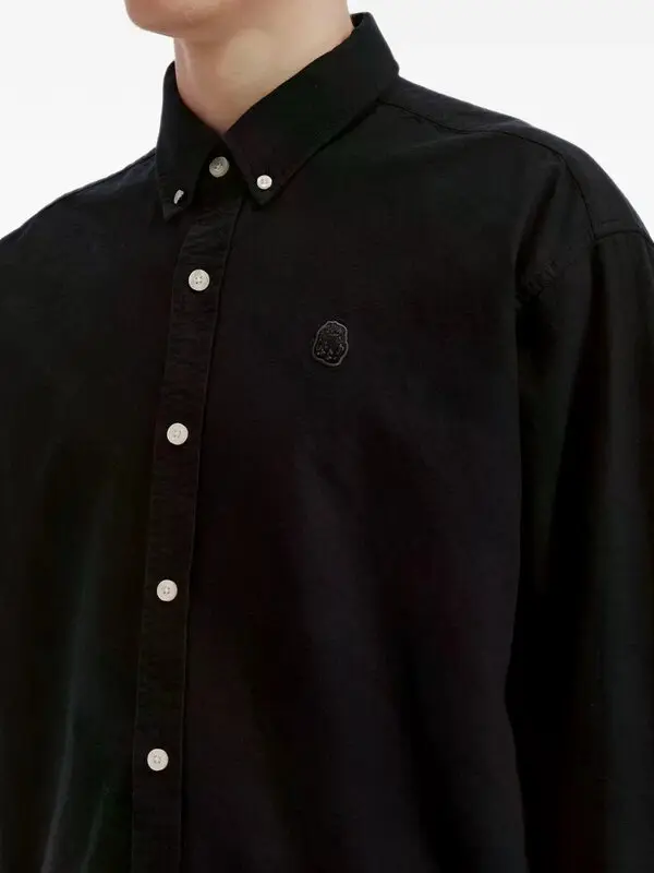FINGERCROXX Logo-patch Button-down Shirt