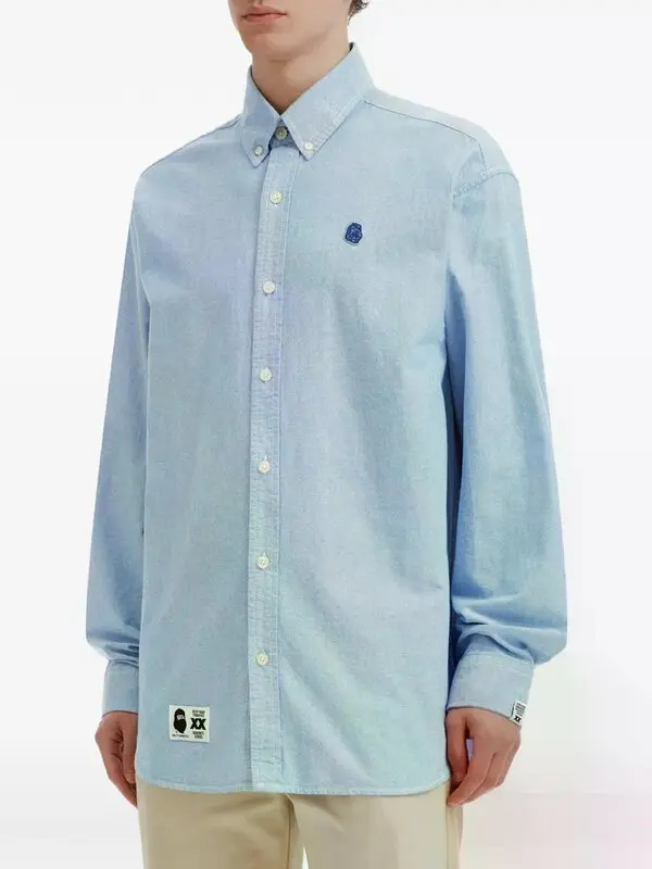 FINGERCROXX Logo-patch Button-down Shirt