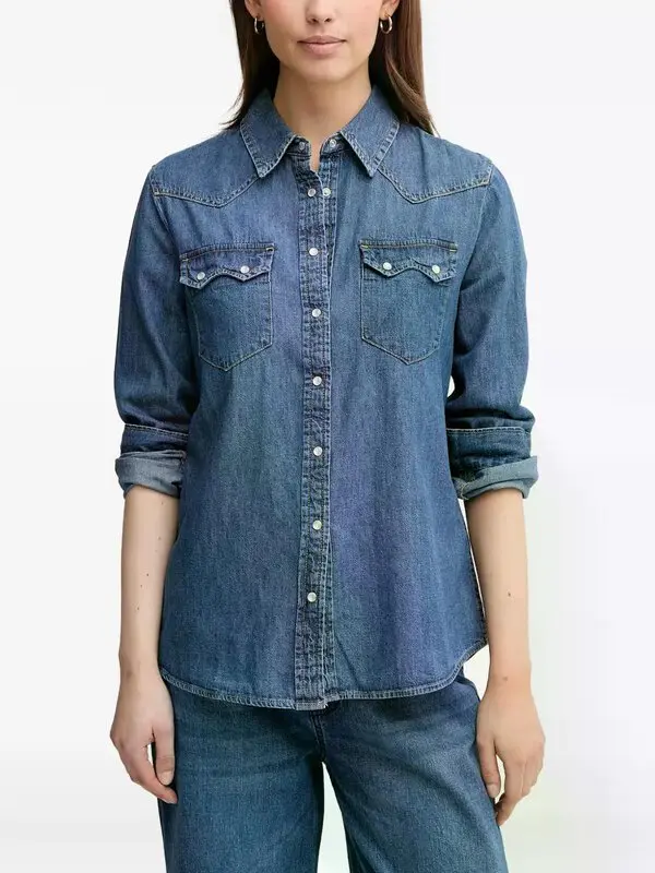 BENETTON Chest-pockets Denim Shirt