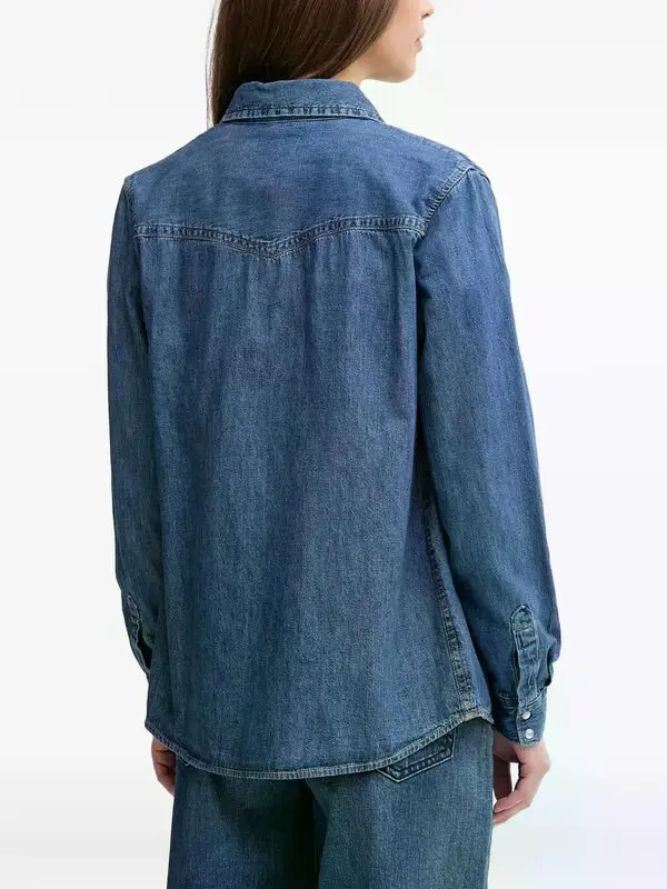BENETTON Chest-pockets Denim Shirt