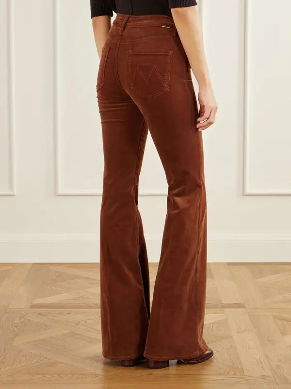 MOTHER The Doozy Cotton-blend Corduroy Flared Pants