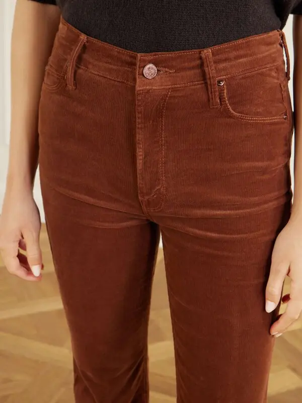 MOTHER The Doozy Cotton-blend Corduroy Flared Pants
