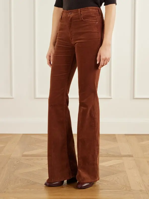 MOTHER The Doozy Cotton-blend Flared Pants