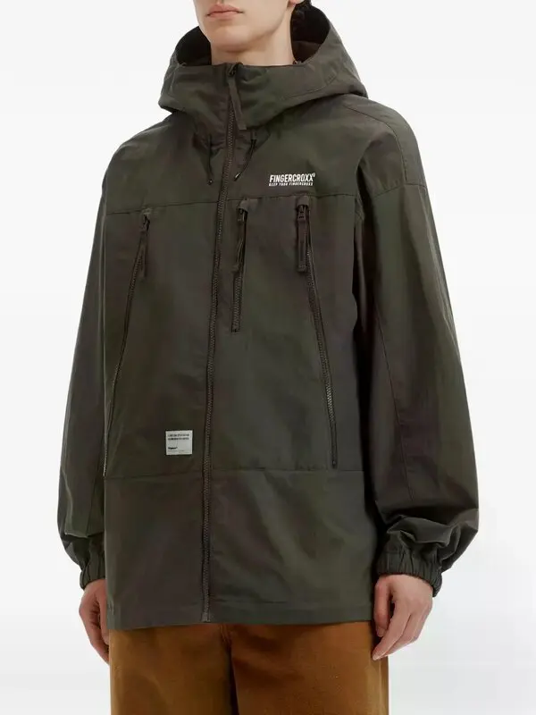 FINGERCROXX Logo-print Hooded Jacket