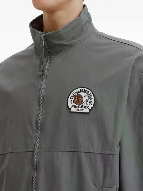 FINGERCROXX Logo-patch Zip-fastening Jacket